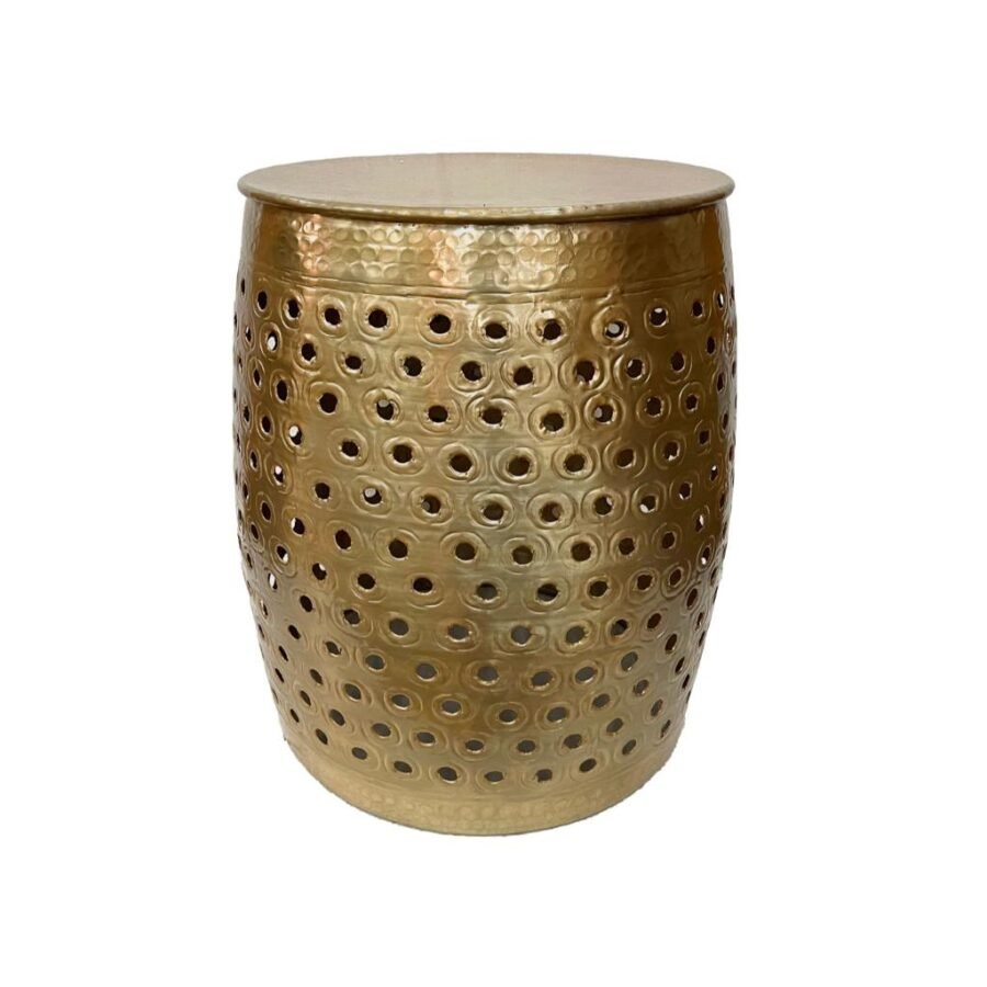 PUFF DORADO CALADO 39 X 48 - Sobrero Paraná